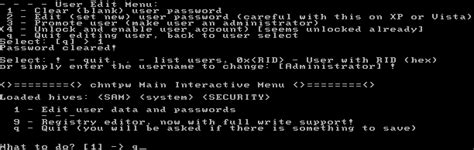 Use Offline Windows Password Registry Editor To Clear The Password Daossoft