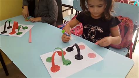 نشاطات درس الألوان أطفال قسم التحضيري Youtube