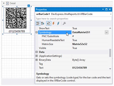 Gs1 Data Matrix Net Reporting Tools Devexpress Documentation