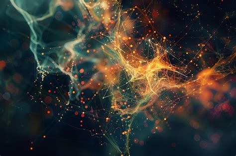 Premium Photo Geometric Shapes Morphing Into Abstract Neural Net Generative Ai