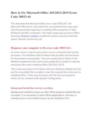 PPT How To Fix Microsoft Office Error Code PowerPoint Presentation ID