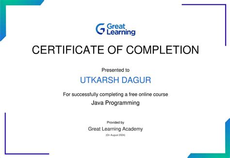 Utkarsh Dagur On Linkedin Java Programming Learningjourney Greatlearning Skilldevelopment