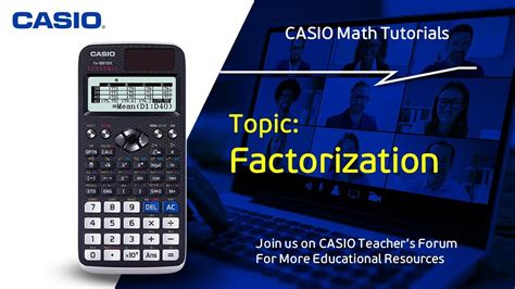 Prime Factorization By Using Casio Fx 991exarx Youtube