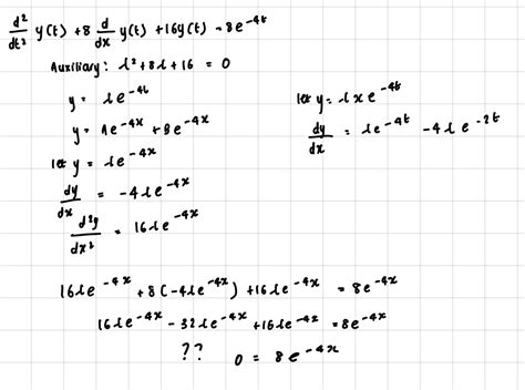 Solved Solve The Second ﻿order Differential Equation