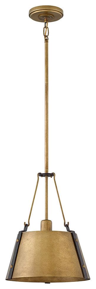 Hinkley Cartwright 3397gv Small Pendant Industrial Pendant Lighting