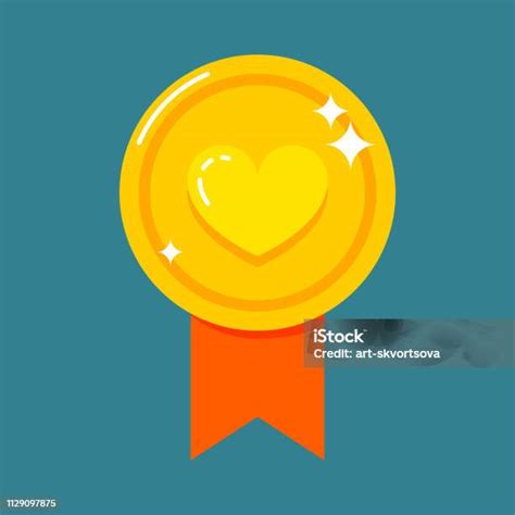 하트와 리본 3d 골드 메달입니다 우승 보너스 아이콘입니다 최고의 선택 배지입니다 승자가 수상 배지 수상 메달 아이콘 1에 대한 스톡 벡터 아트 및 기타 이미지 Istock