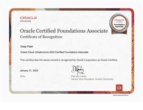 deep patel on linkedin oci oraclecertified