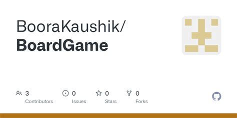 Github Boorakaushik Boardgame