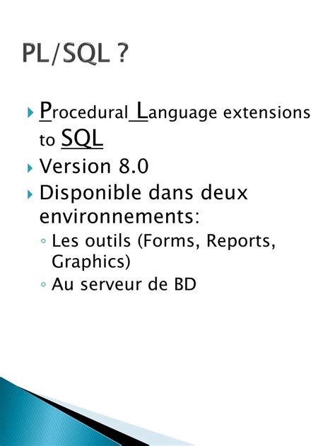 PPT Programmation PL SQL Introduction PowerPoint Presentation Free