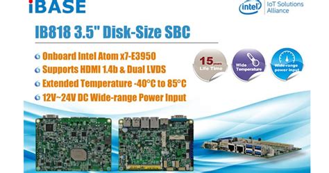 Intel Atom X7 E3950 SBC Supports Extended Temperatures Digital Signage Today