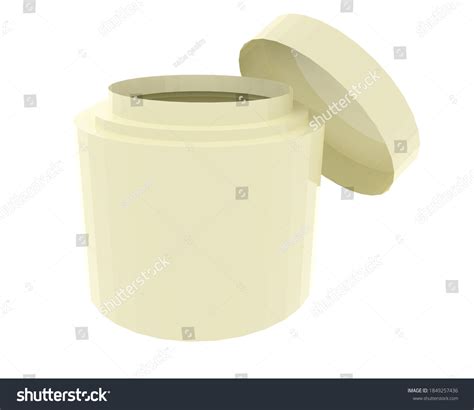 뚜껑이 있는 빈 항아리의 3d 렌더링 스톡 일러스트 1849257436 Shutterstock