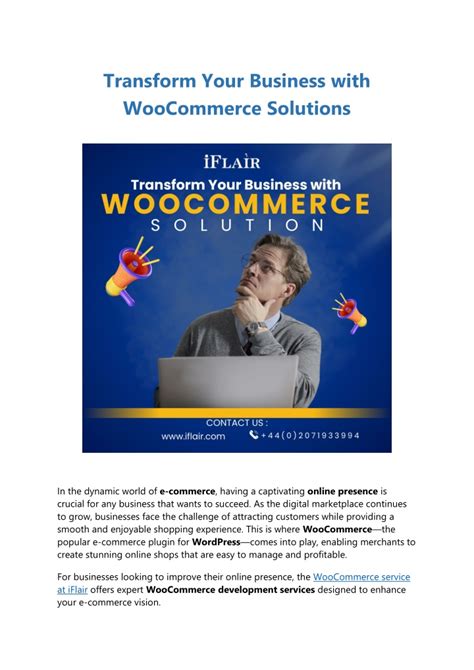 Ppt Transform Your Business With Woocommerce Solutions Powerpoint Presentation Id 13805684