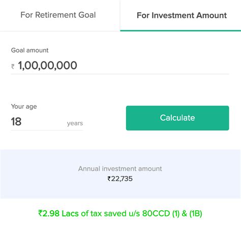 NPS Calculator National Pension Scheme NPS Calculator Online