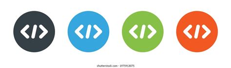 Coding Icon Web Development Symbol Vector Stock Vector Royalty Free 1975913075 Shutterstock