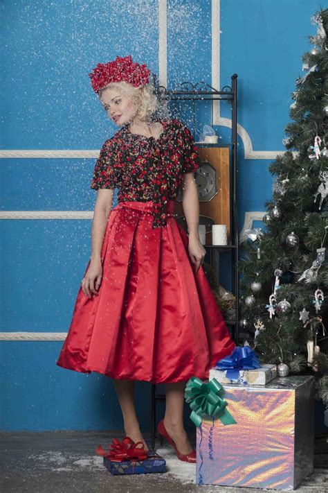 Cherry Print And New Look Style Retro