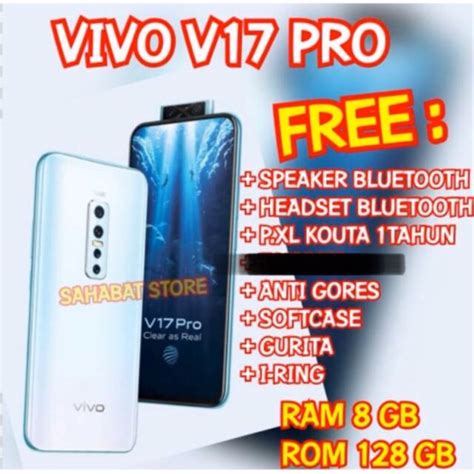Jual Segel Asli Vivo V Pro Gb Pop Up Dual Camera Garansi Resmi Vivo Indonesia