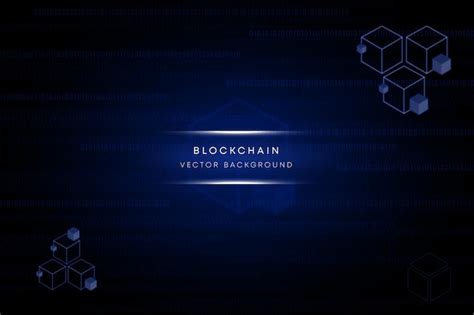 Premium Vector BlockChain Vector Background