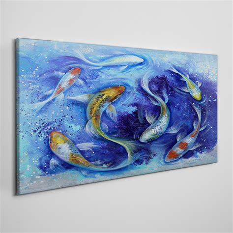 Koi Fish Paintings On Canvas
