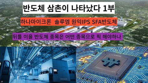 반도체종목을 매수 해야되는 이유 반도체 삼촌이 말하는 반도체 리뷰 하나마이크론 원익ips 솔루엠 Sfa반도체 엘비세미콘 Db