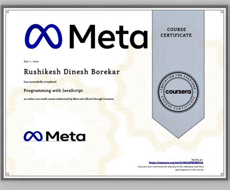 Javascript Webdev Coursera Meta Learningjourney Rushikesh Borekar