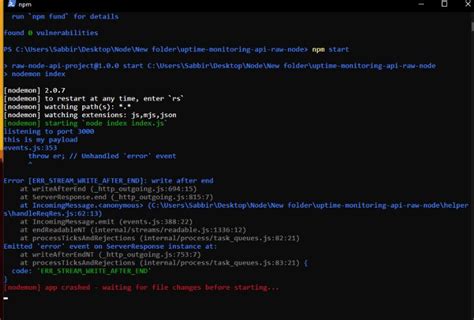 not working · issue 3 · learnwithsumit uptime monitoring api raw node · github