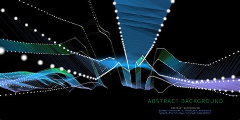 컬러 와이어프레임 그리드와 점으로 추상적인 배경 양자 암호화 개념 비즈니스 과학 및 기술 배너 순서에 대한 스톡 벡터 아트 및