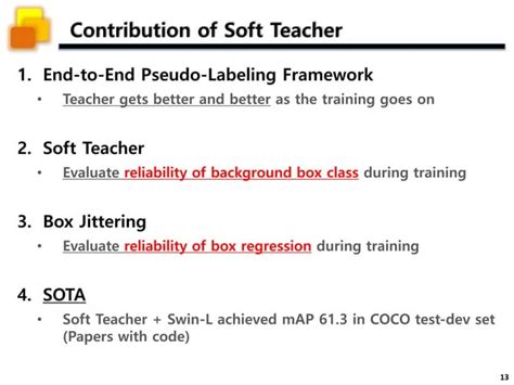 End To End Semi Supervised Object Detection With Soft Teacher Ver10 Ppt