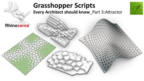 Grasshopper Scripts Every Architect Should Knowpart 3 Attractors Youtube