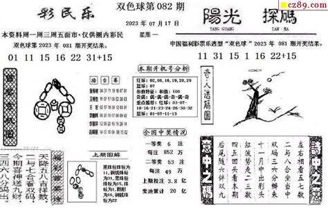 双色球2023082期 彩民乐阳光探码图文版牛彩网