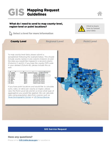 Fillable Online Guidelines For Submitting Gis Mapping Requests Fax Email Print Pdffiller