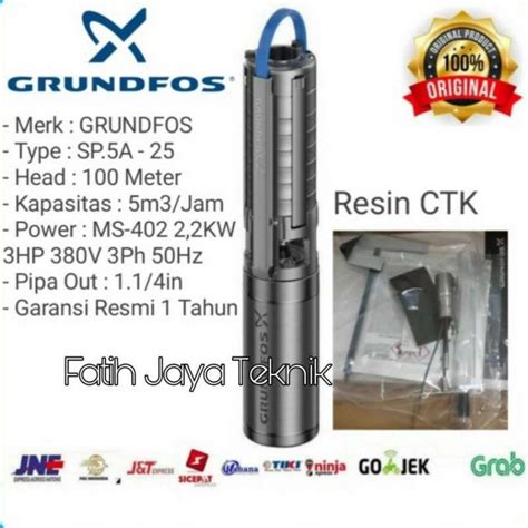 Jual Pompa Grundfos Sp 5a 25 3hp 3phase Pompa Submersible Grundfos Di
