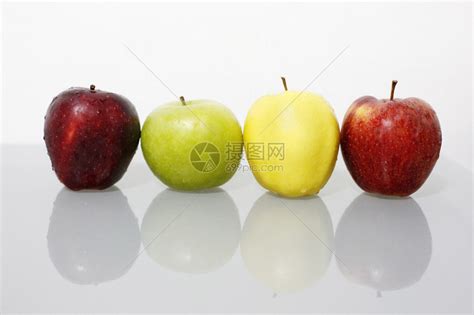 四个苹果不同的类型和颜色高清图片下载 正版图片503299998 摄图网