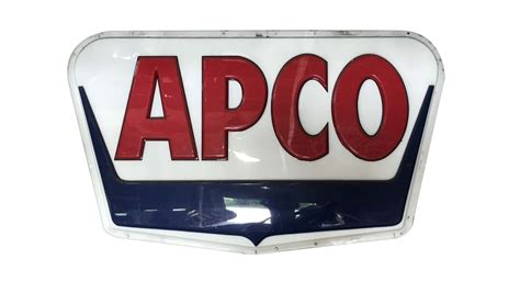 Colorful S Apco Light Up Service Station Sign Single Sided X X At Dallas As J