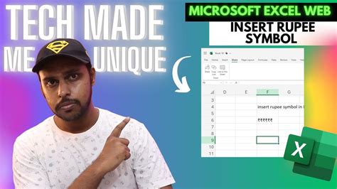 How To Insert Rupee Symbol In Microsoft Excel Web Insert Rupee Symbol