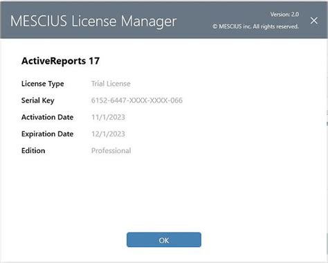 Problem To Use LicenseManager App With Trial License ActiveReports V17