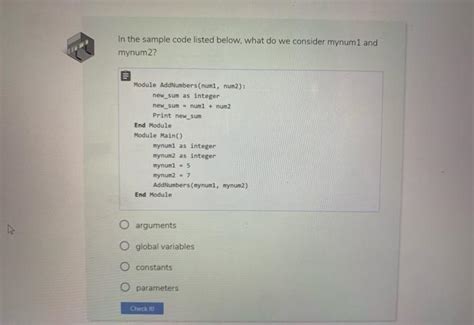 Solved 9 Review Examine The Following Pseudcode Inside The