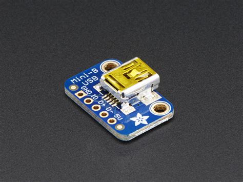 USB Mini B Breakout Board HobbyElectronica