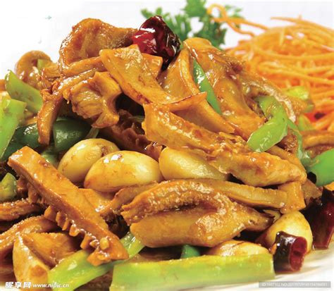 大蒜烧牛肚摄影图 传统美食 餐饮美食 摄影图库 昵图网