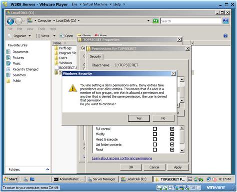 Windows 2008 Server Lesson 6 Creating Directories Acls And Using