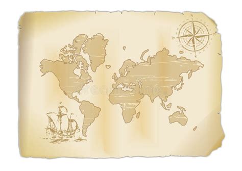 Old Map Stock Illustration Illustration Of Grungy Card 36977093
