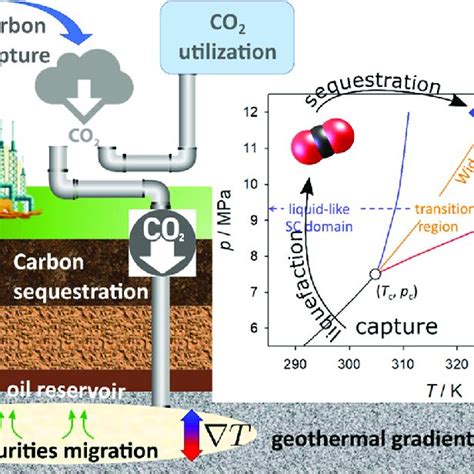 Carbon Capture And Sequestration Schematic Representation Of Carbon