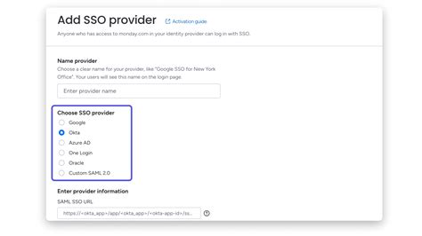 Saml Single Sign On Support