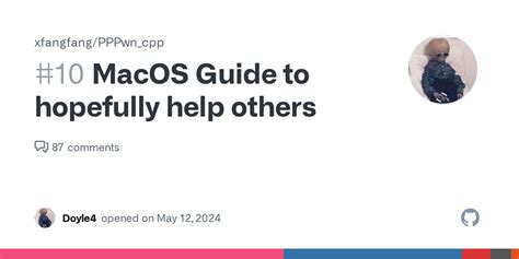 MacOS Guide To Hopefully Help Others Issue 10 Xfangfang PPPwn Cpp