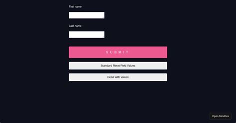 React Hook Form Reset V6 Ts Forked Codesandbox