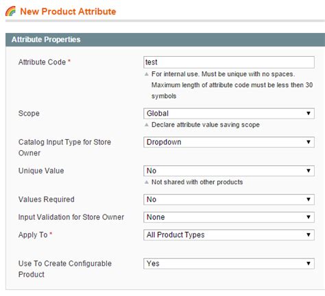 create a new dropdown select product attribute with options in