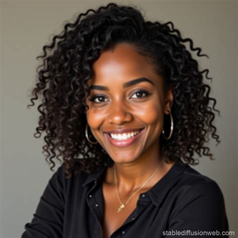 Black Female Passport Photo Stable Diffusion Online