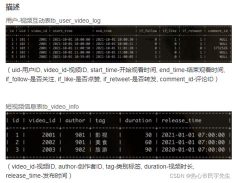 Sql笔记6：平均播放进度大于60的视频类别（两个datetime类型时间的差值）sql计算两个时间差大于60s Csdn博客