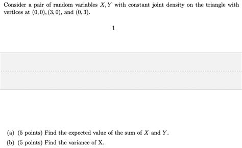 Solved Consider A Pair Of Random Variables X Y With Constant Chegg