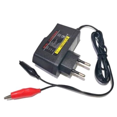 Jual Adaptor Charger Aki Accu V Adaptor Tester Lampu Motor Shopee Indonesia