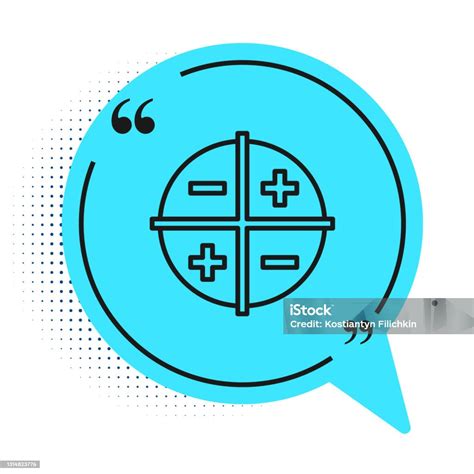 흰색 배경에 격리 된 블랙 라인 Xyz 좌표 시스템 아이콘 그래프 통계 표시를 위한 Xyz 축입니다 파란색 음성 버블 기호입니다